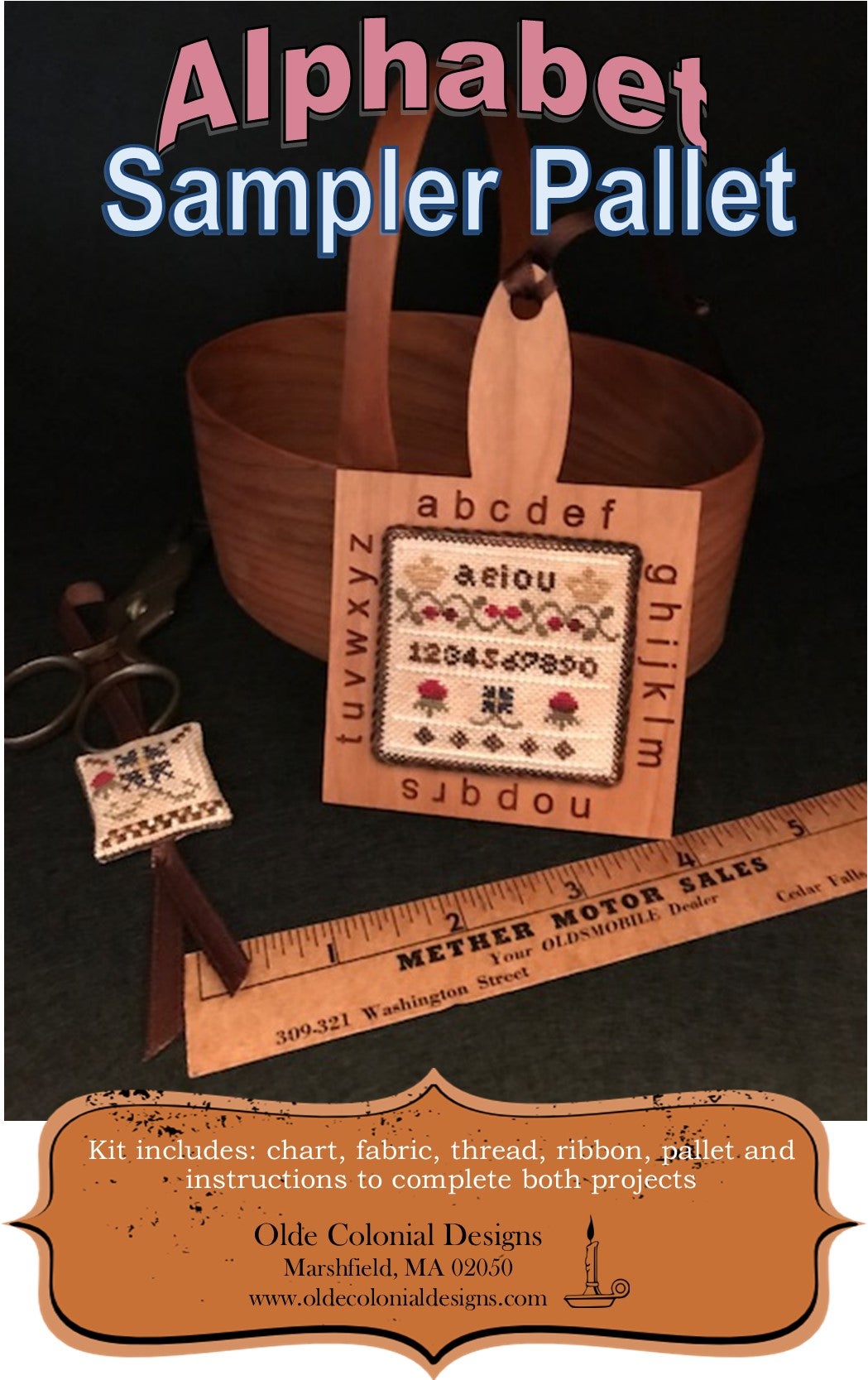 Alphabet Sampler Pallet | Olde Colonial Designs